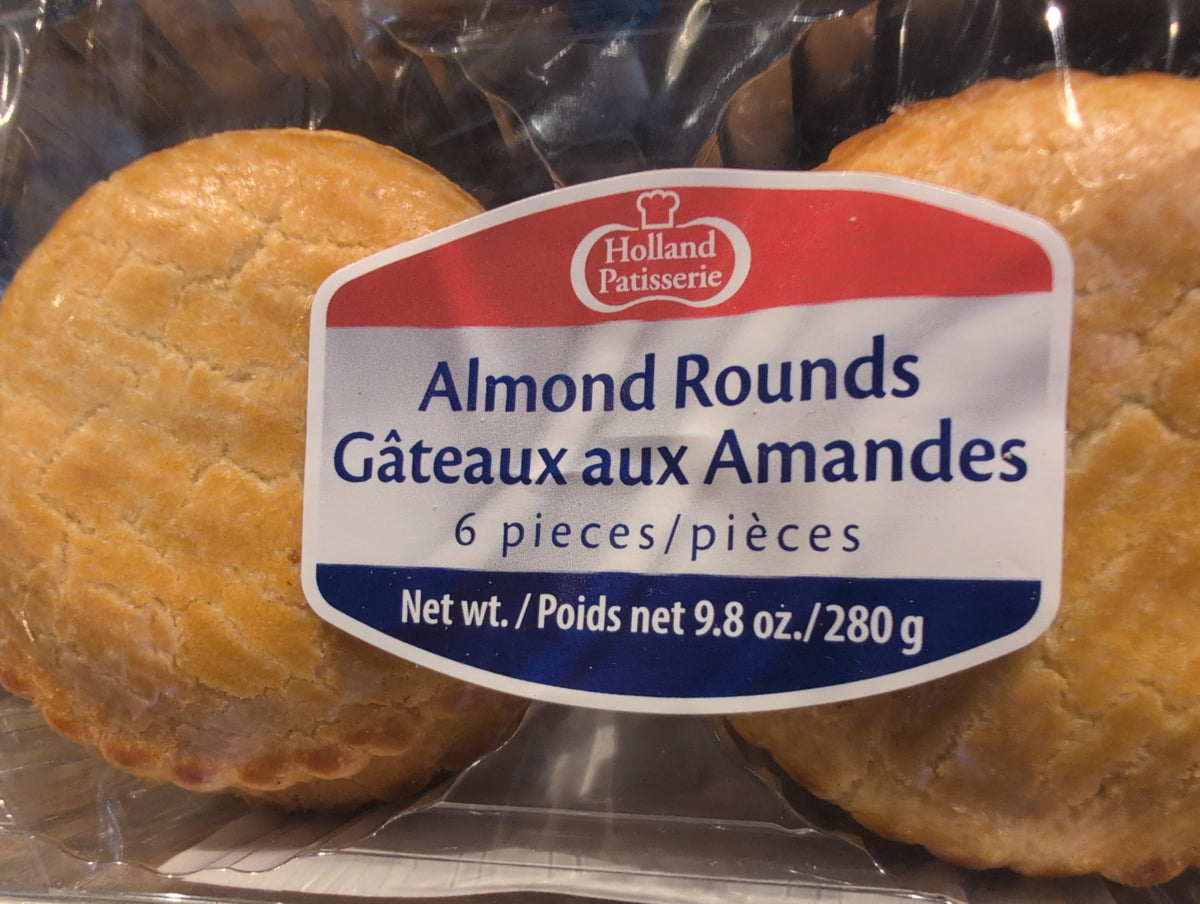Holland Patisserie Almond Rounds 9.8 oz – http://dutchmarketinusa.com/