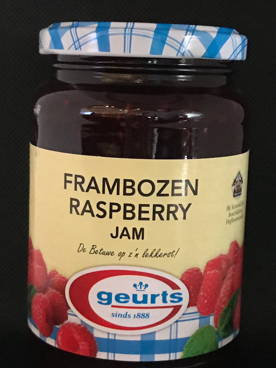Geurts Frambozen Raspberry Jam 450g – http://dutchmarketinusa.com/